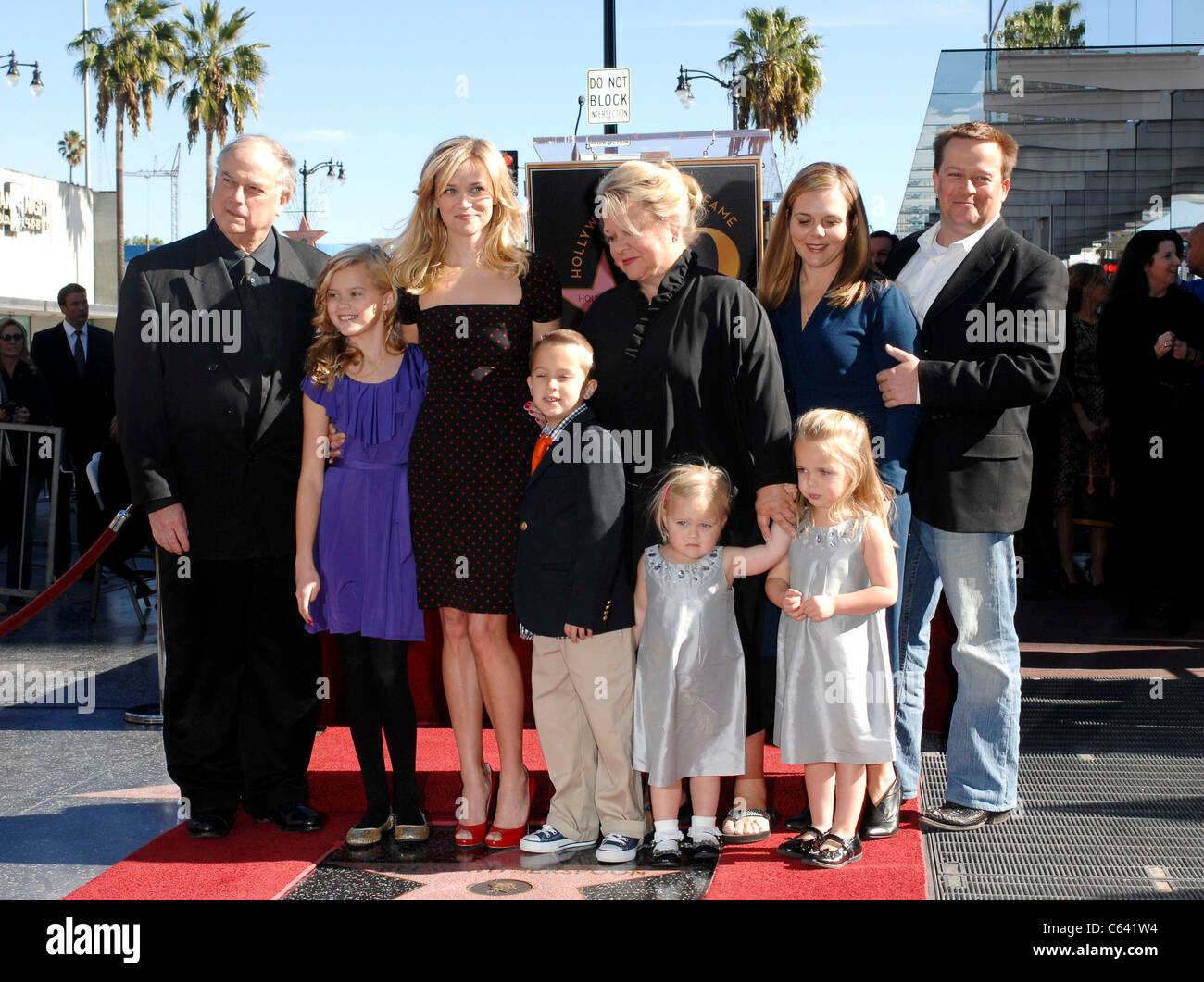 Reese Witherspoon, family at the induction ceremony for Star on the ...