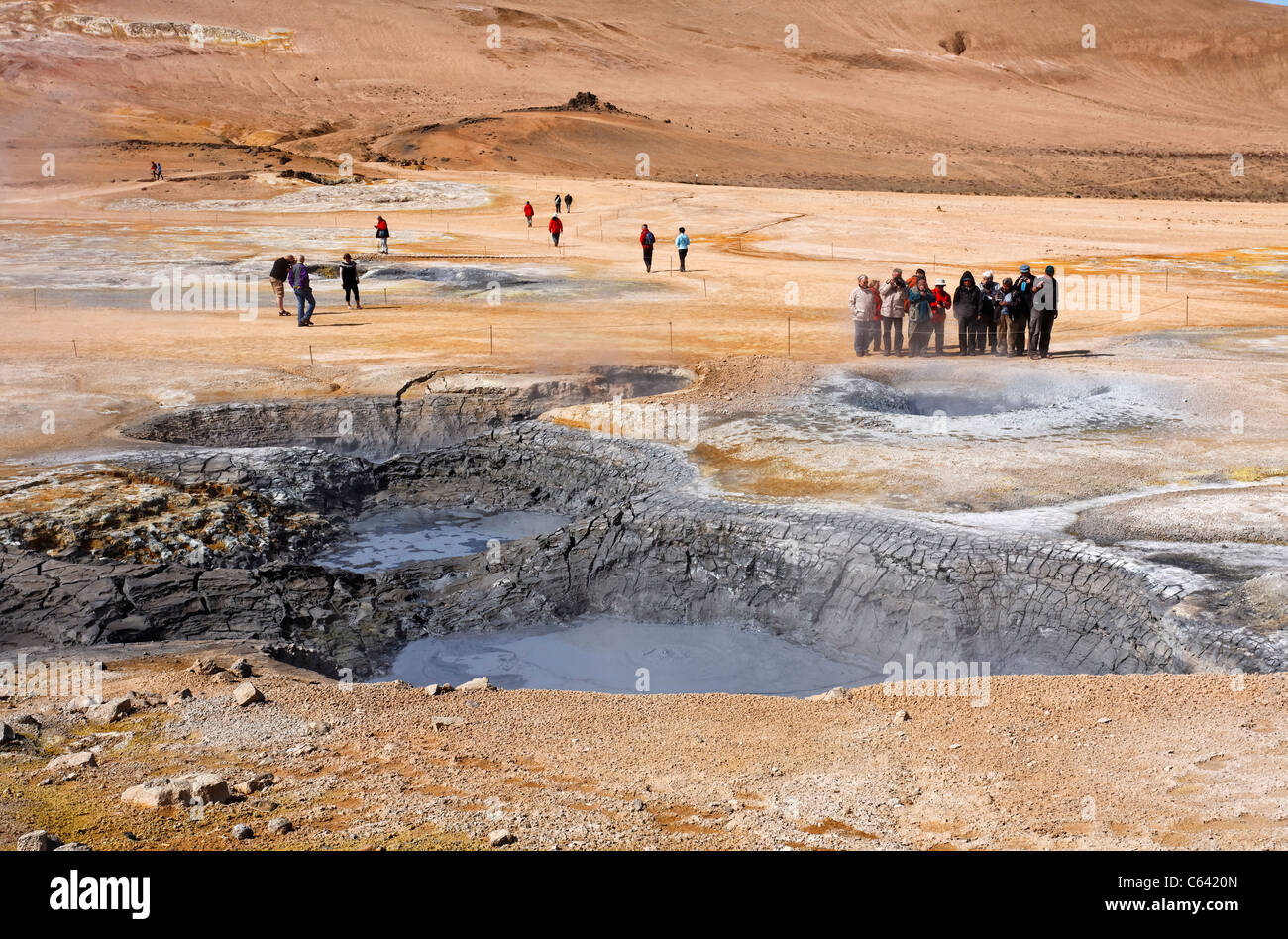 Mud pool at Hverir, Iceland Stock Photo - Alamy