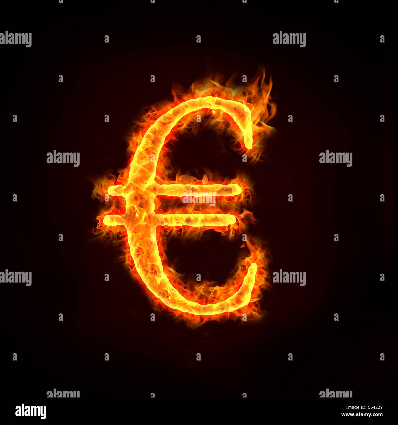 Burning euro sign hi-res stock photography and images - Alamy