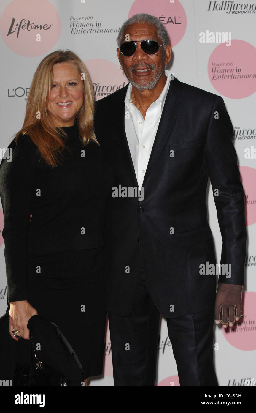 Lori McCreary, Morgan Freeman at arrivals for The Hollywood Reporter's ...