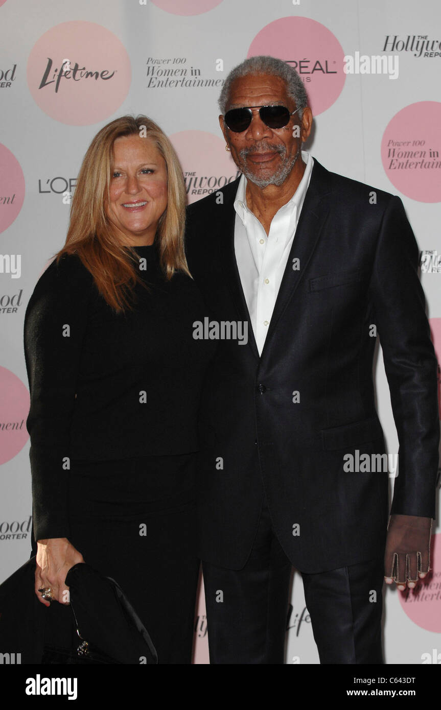 Lori McCreary, Morgan Freeman at arrivals for The Hollywood Reporter's ...