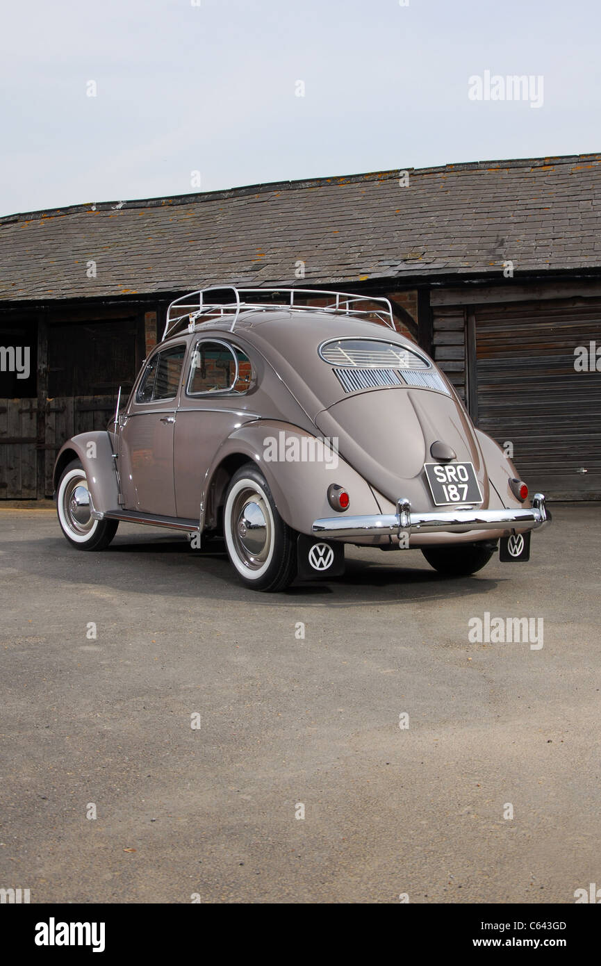 1954 VW Volkswagen Beetle classic air cooled rear engine car Stock ...