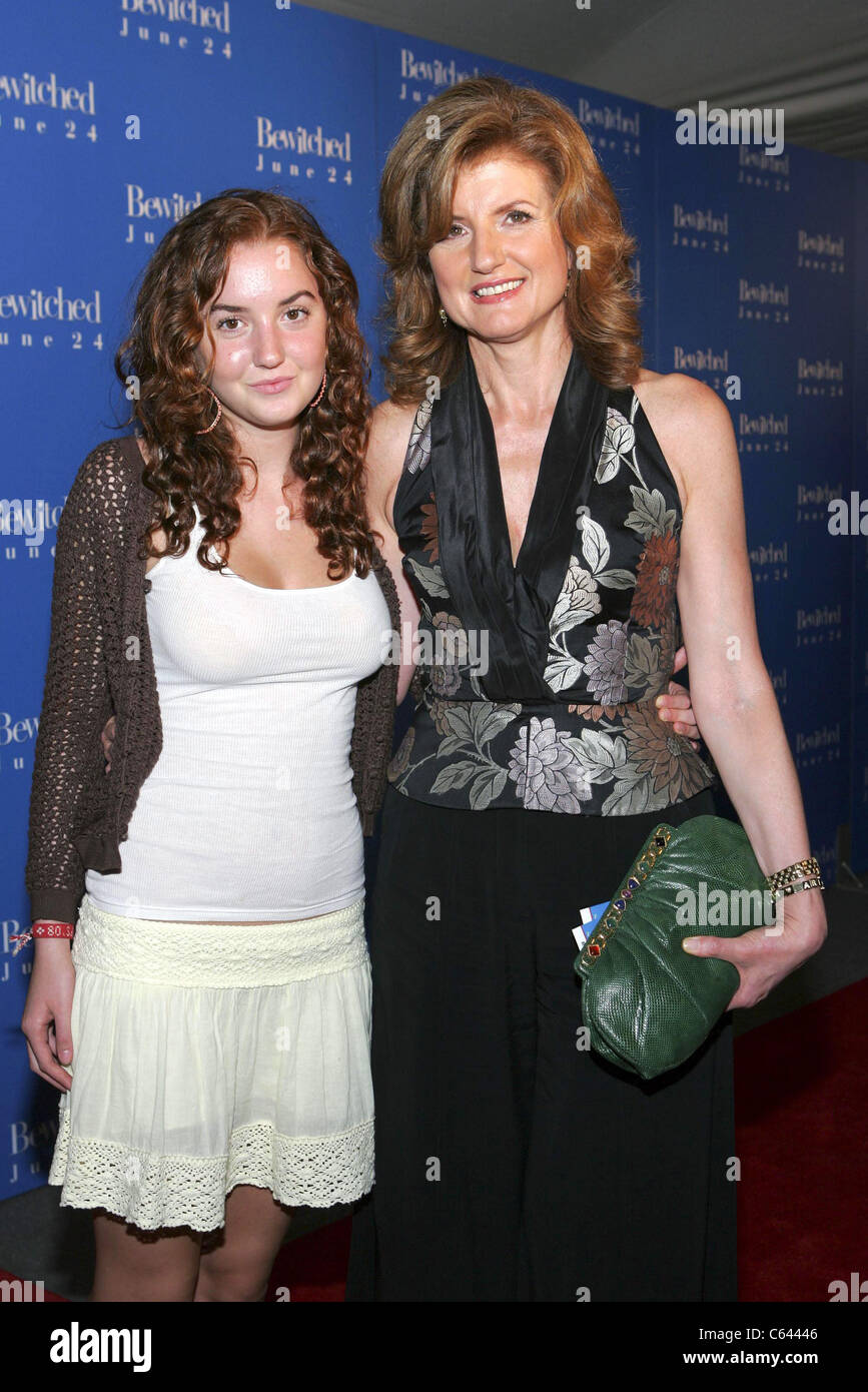 Arianna Stassinopoulos Huffington and daughter Christina at arrivals ...