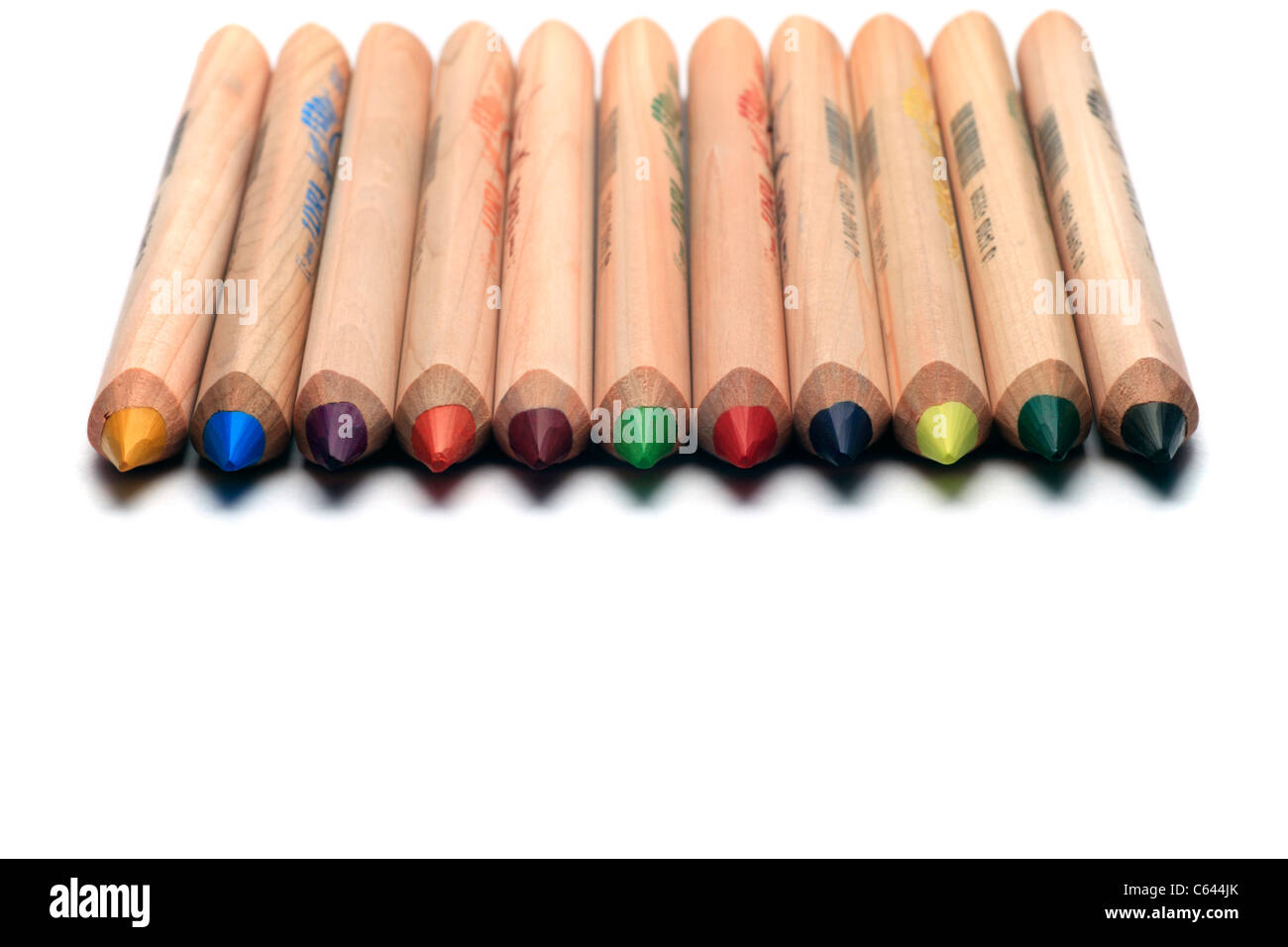 Coloured pencils cutout hi-res stock photography and images - Alamy