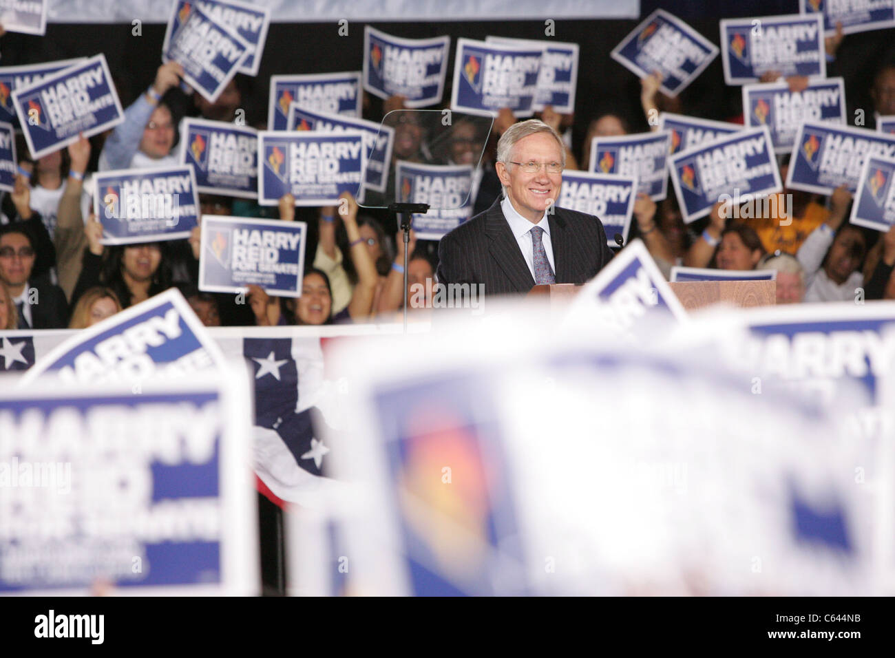 Nevada Senator Harry Reid in attendance for A Countdown to Victory ...