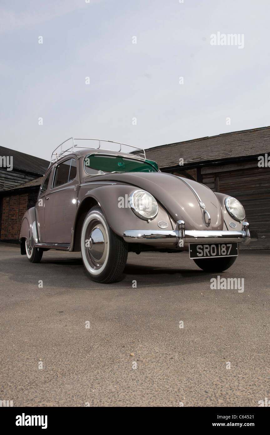 1954 VW Volkswagen Beetle classic air cooled rear engine car Stock ...
