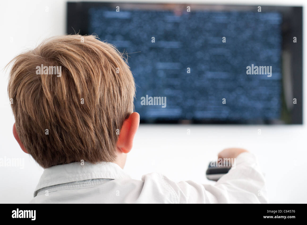 Changing television through remote hi-res stock photography and images ...