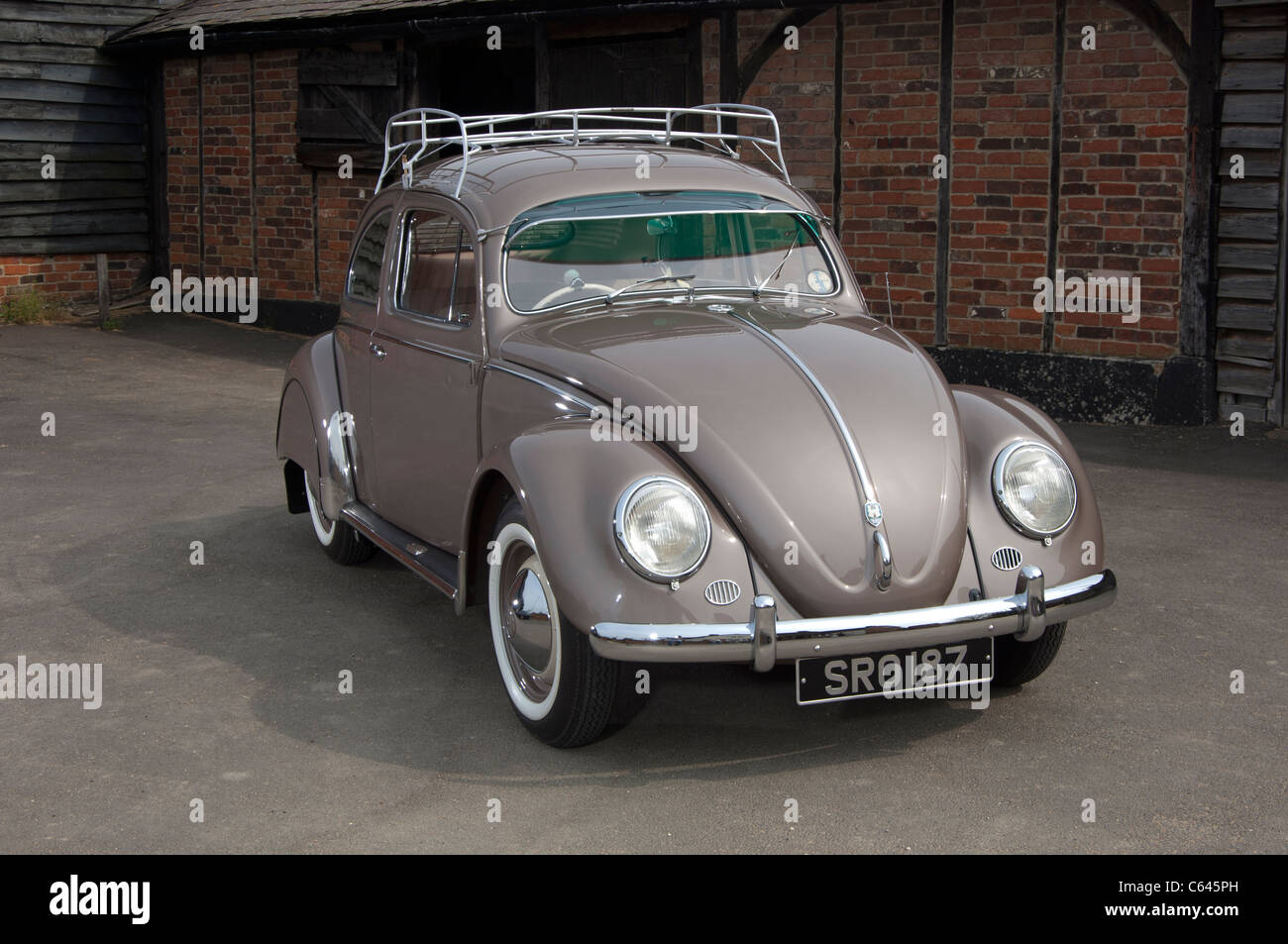 1954 VW Volkswagen Beetle classic air cooled rear engine car Stock ...