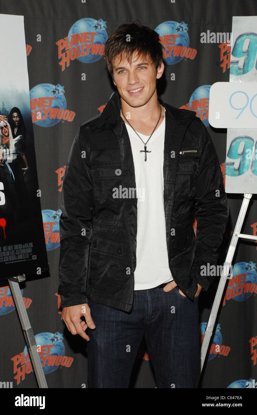 Matt Lanter in attendance for Visit to Planet Hollywood, Planet ...