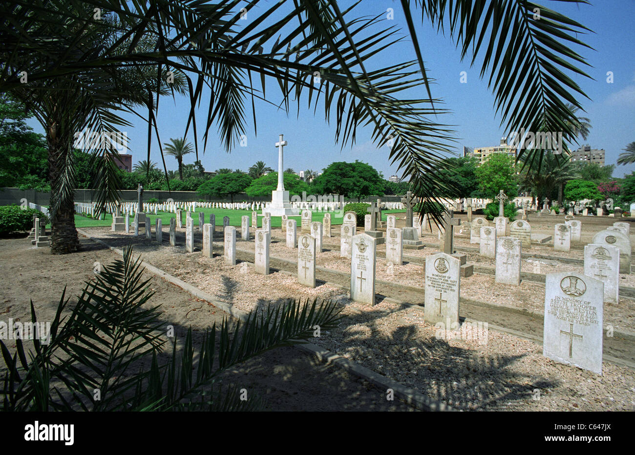 Cairo War Memorial Cemetery, Cairo, Egypt. Maintained by the ...