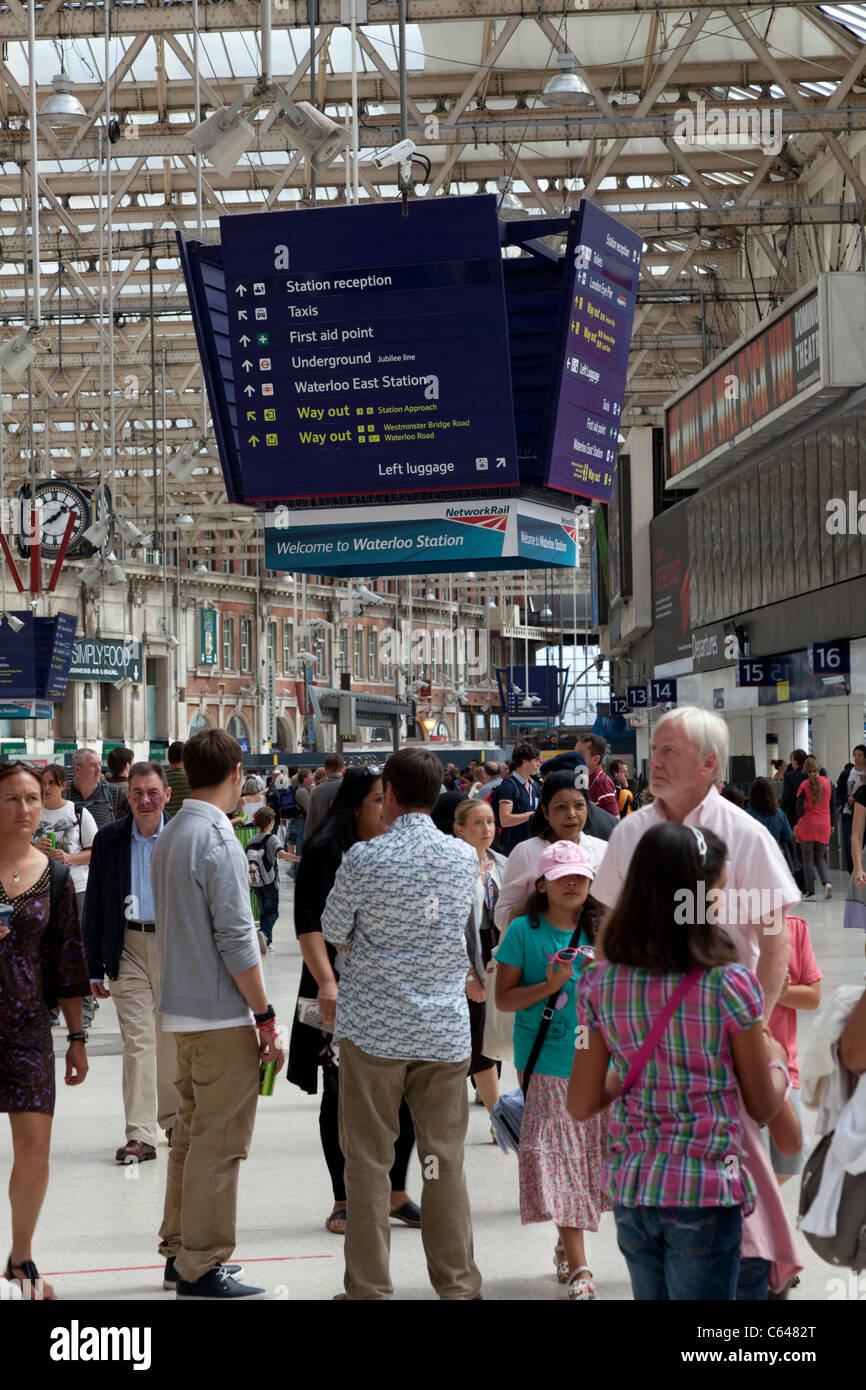 Railroad station sign board hi-res stock photography and images - Alamy