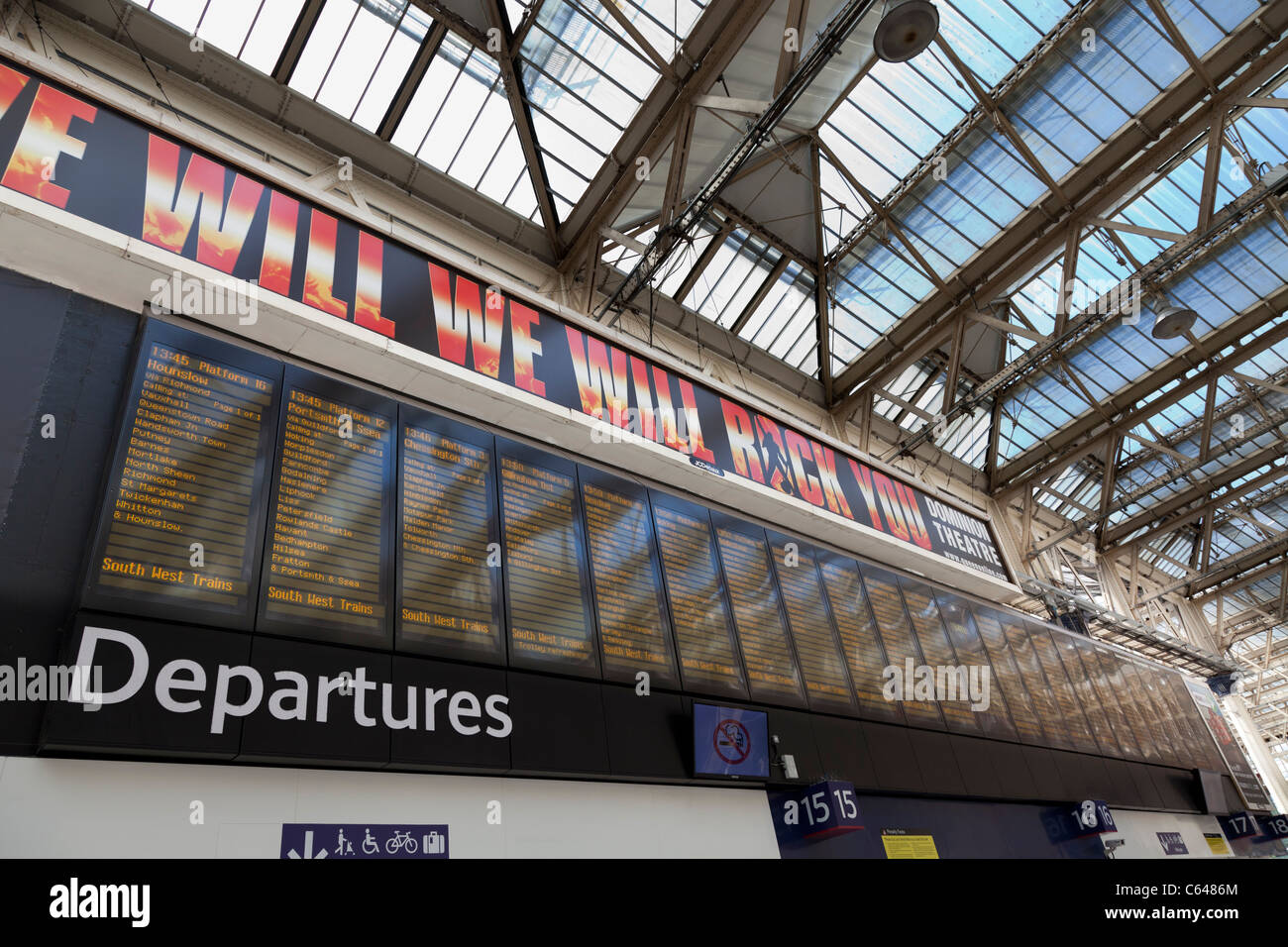 Railroad station sign board hi-res stock photography and images - Alamy