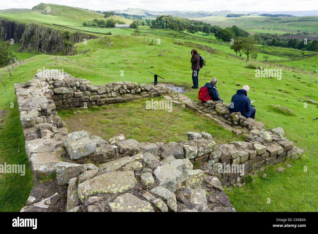 Turret 45A, Walltown Crags, Hadrian's Wall, Greenhead, Northumberland ...