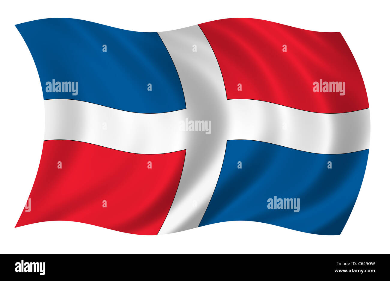 Dominican republic flag hi-res stock photography and images - Alamy