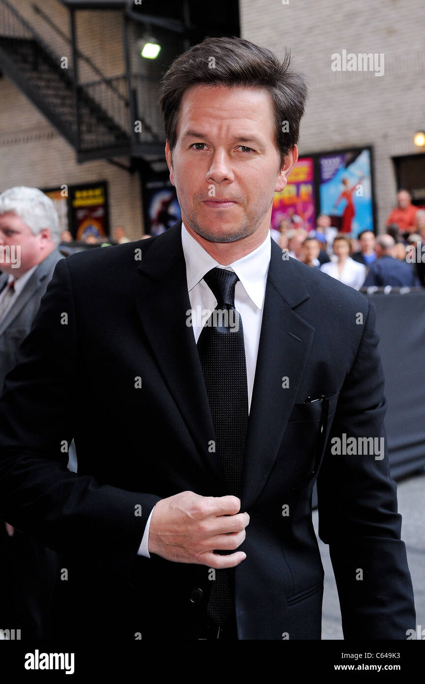 Mark Wahlberg, visits the 'Late Show With David Letterman' at the Ed ...