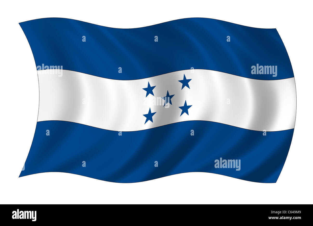 White honduras flag hi-res stock photography and images - Alamy