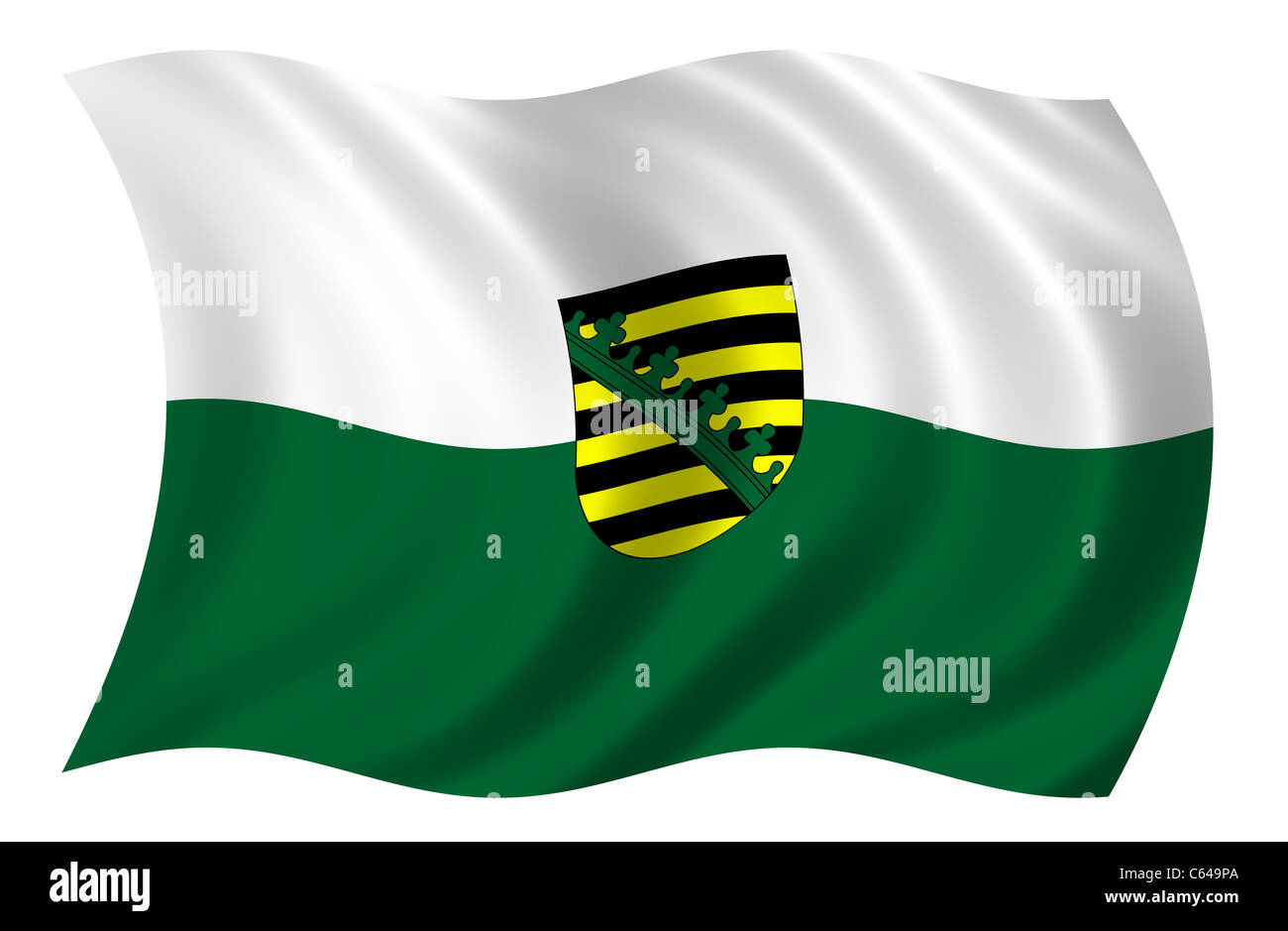Sachsen flag Cut Out Stock Images & Pictures - Alamy