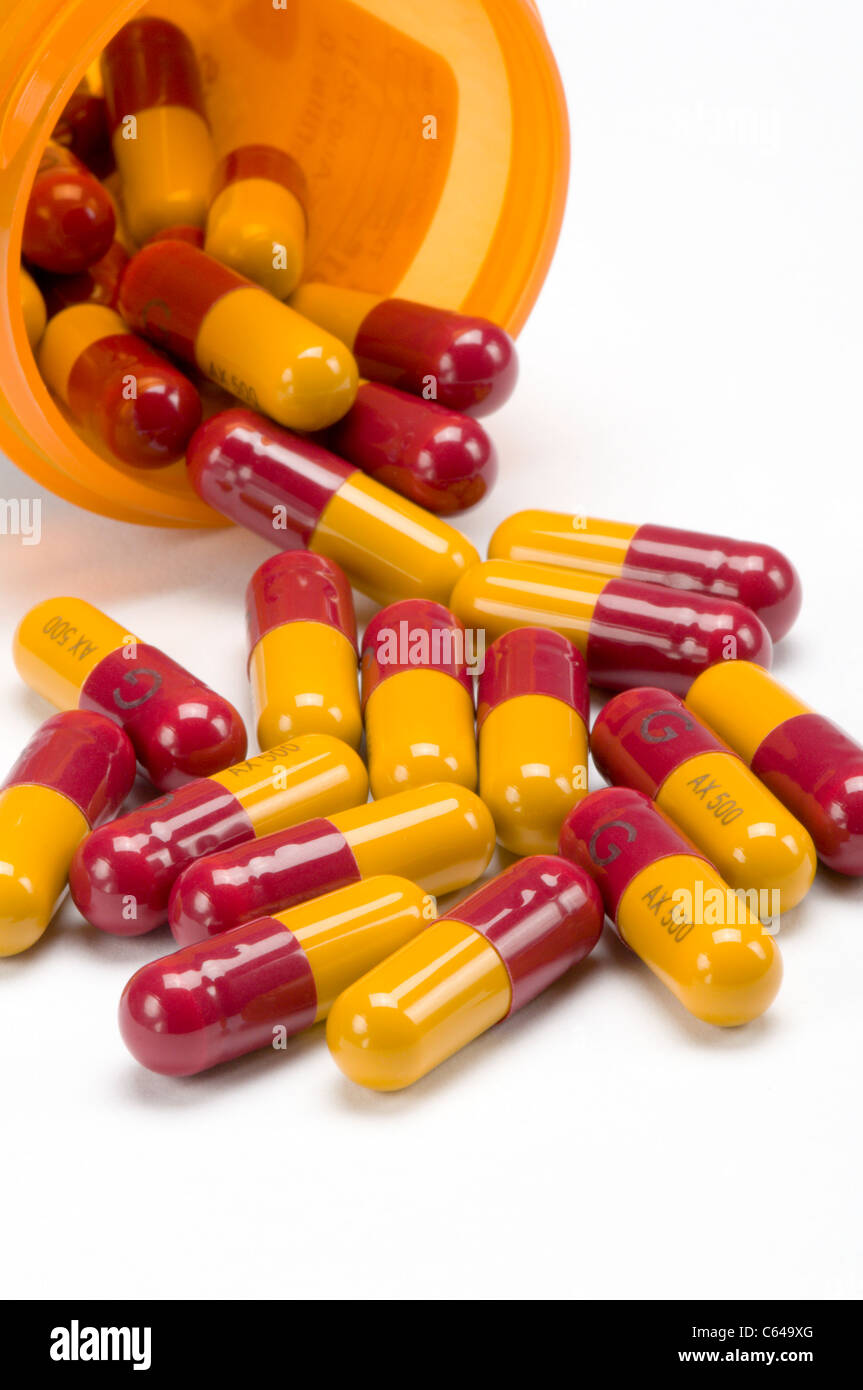 Prescription Drug capsules Stock Photo - Alamy