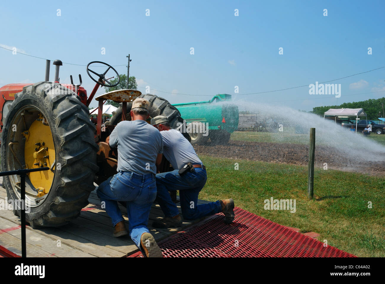 Tractor and water tank hi-res stock photography and images - Alamy
