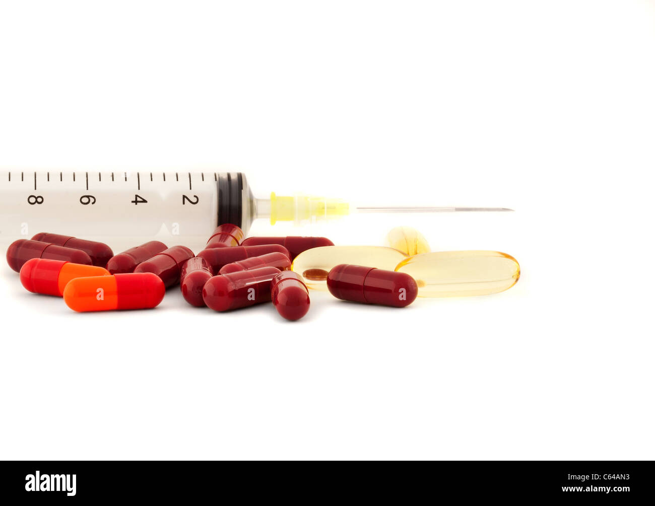 medicine on white background Stock Photo - Alamy