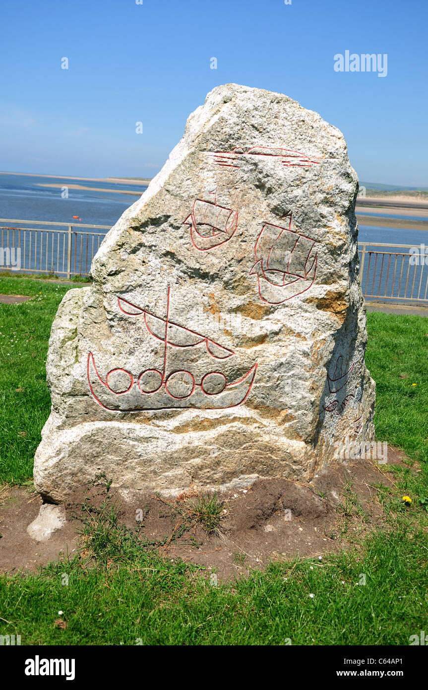 Appledore North Devon Viking Memorial Stone to Hubba The Dane Stock ...