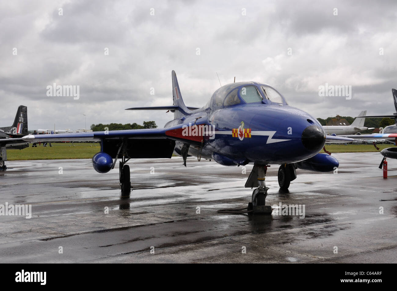 Hawker Hunter T7, CAA reg, G-BXKF, RAF reg. XL577 Stock Photo - Alamy