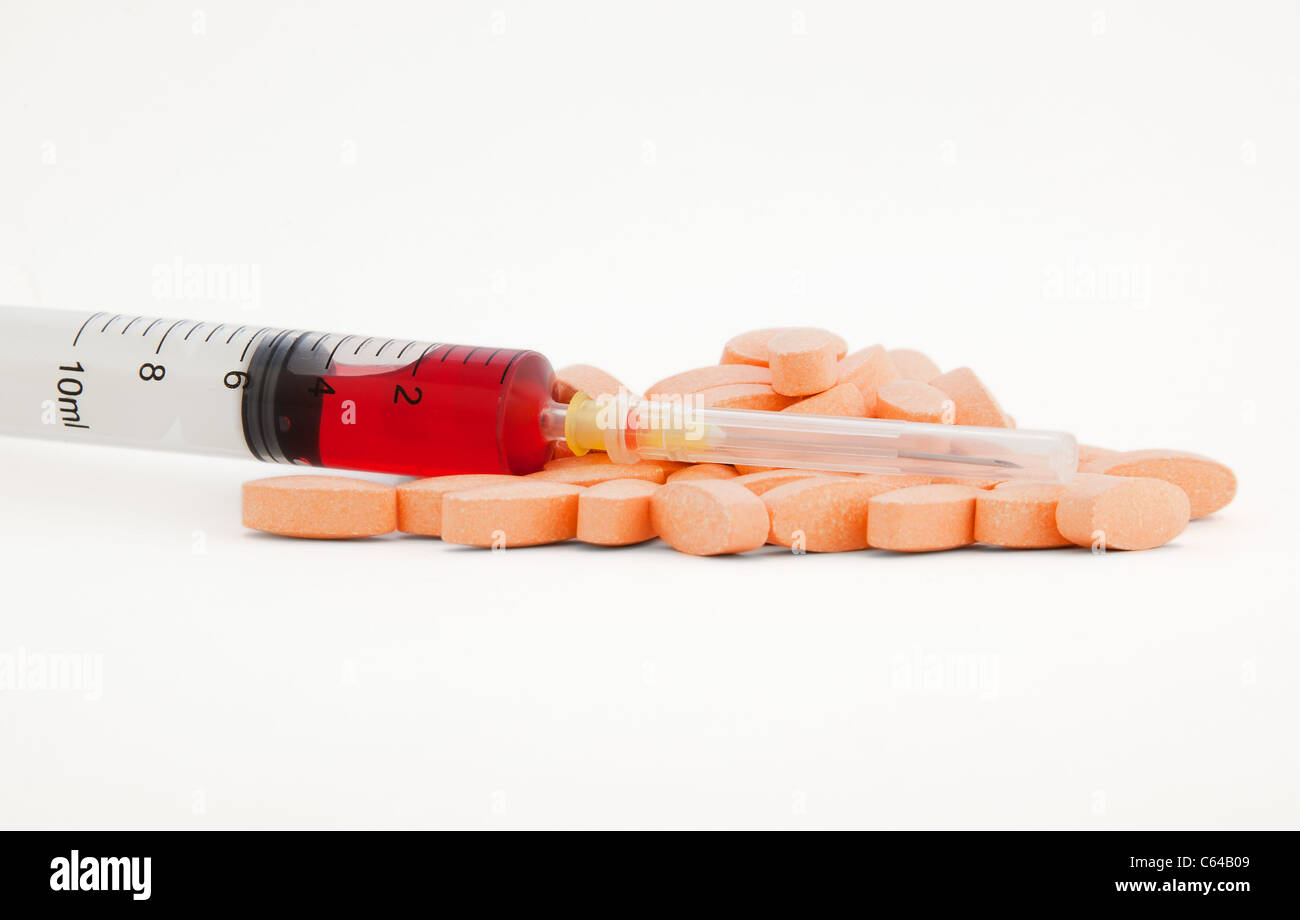 medicine on white background Stock Photo - Alamy