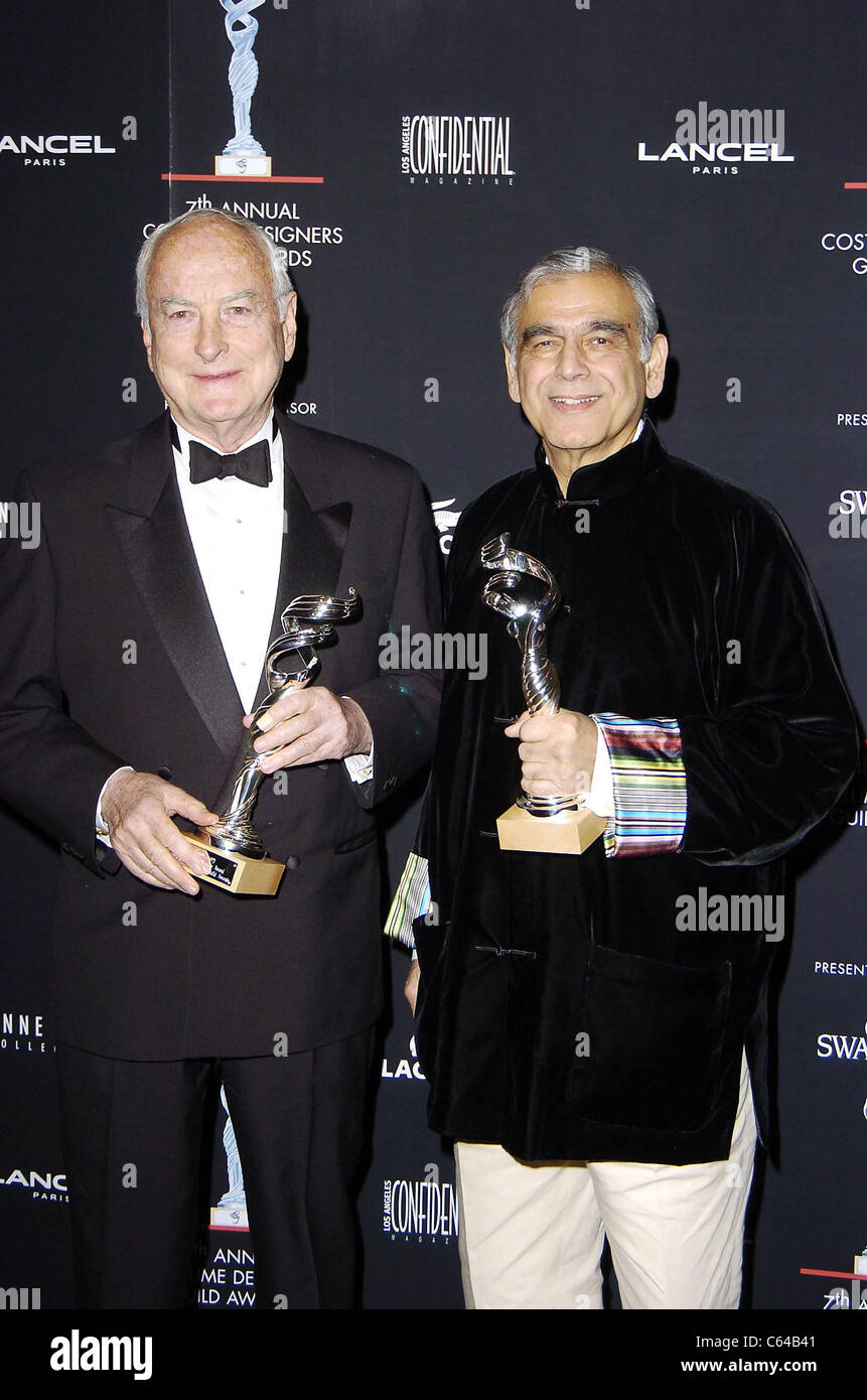 James Ivory, Ismail Merchant in the press room for 7th Annual Costume ...