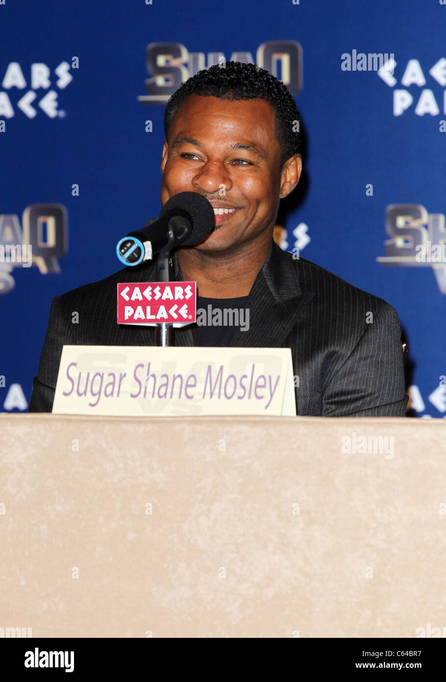 Sugar Shane Mosley in attendance for Press Conference At Caesar's ...