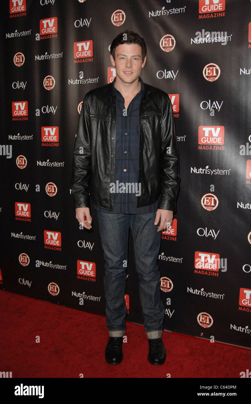 Cory Monteith at arrivals for TV GUIDE Magazine's 2010 HOT LIST Party ...
