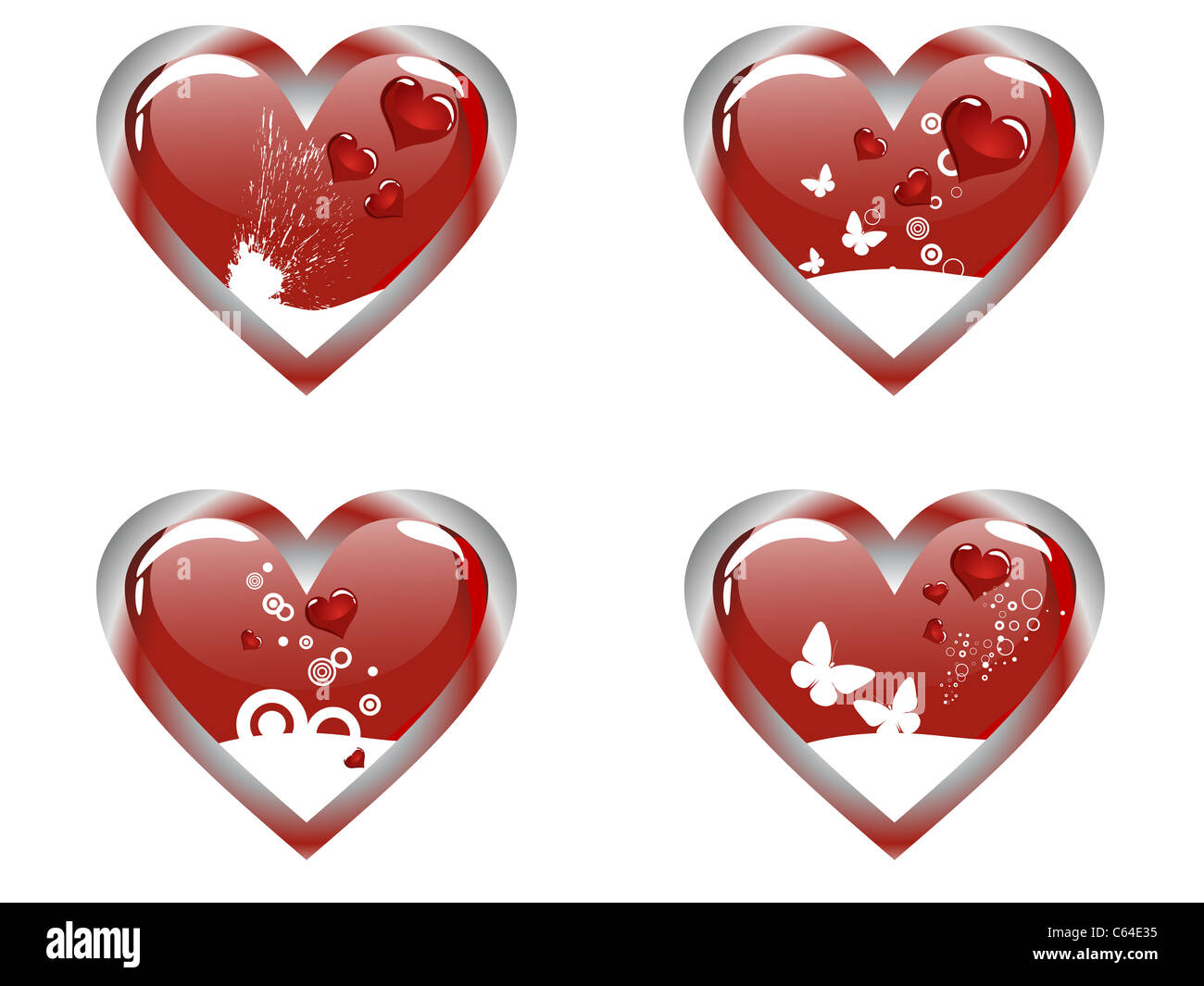 Heart greetings Cut Out Stock Images & Pictures - Alamy