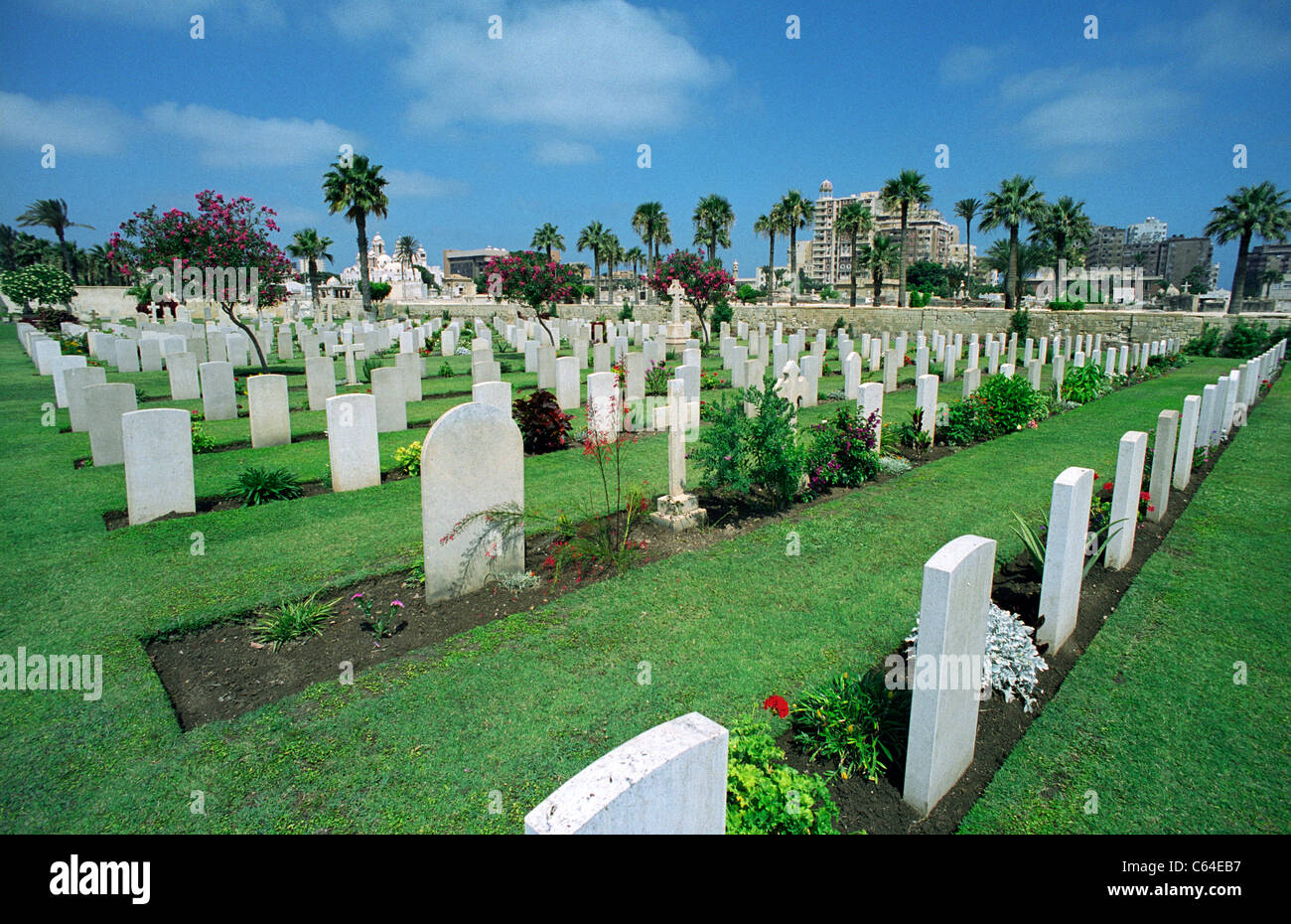 Chatby Cemetery, Alexandria,Egypt. Maintained by the Commonwealth War ...
