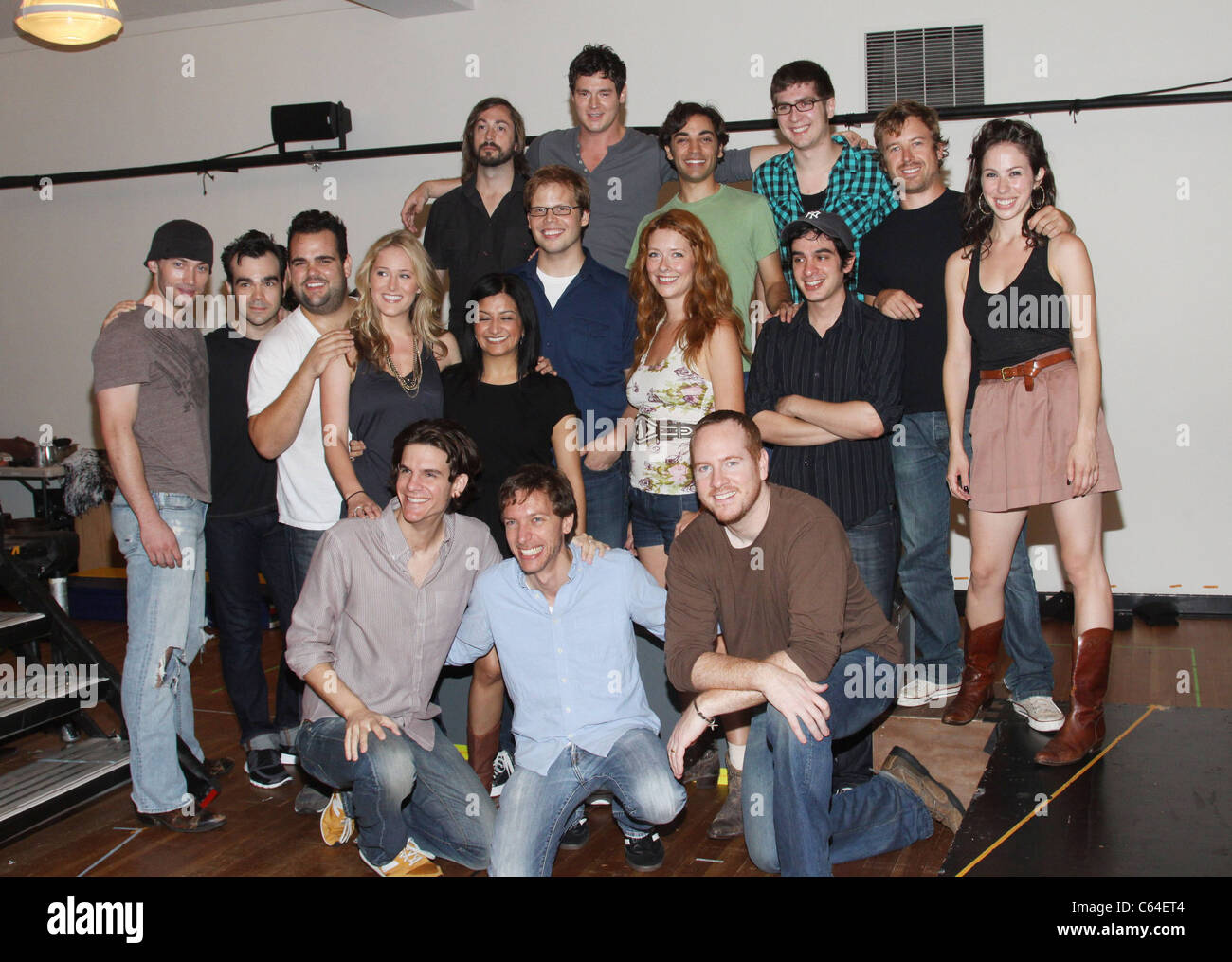Benjamin Walker, Bloody Bloody Andrew Jackson Cast in attendance for ...