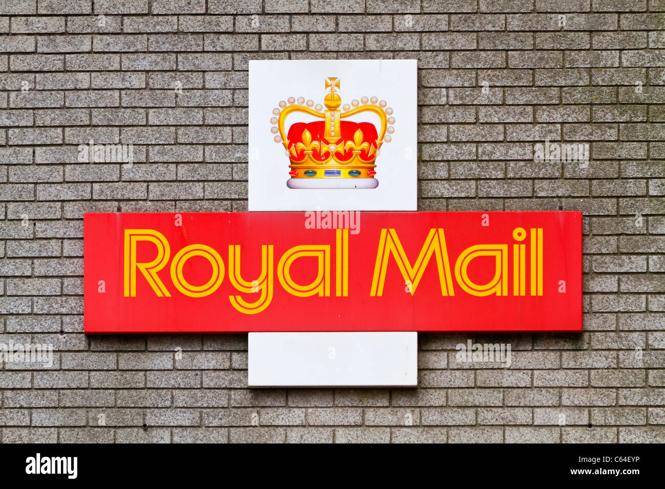 Royal Mail sign on a wall Stock Photo - Alamy