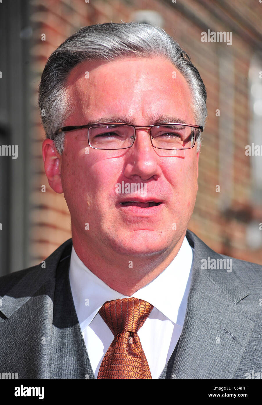 Keith Olbermann at talk show appearance for The Late Show with David ...
