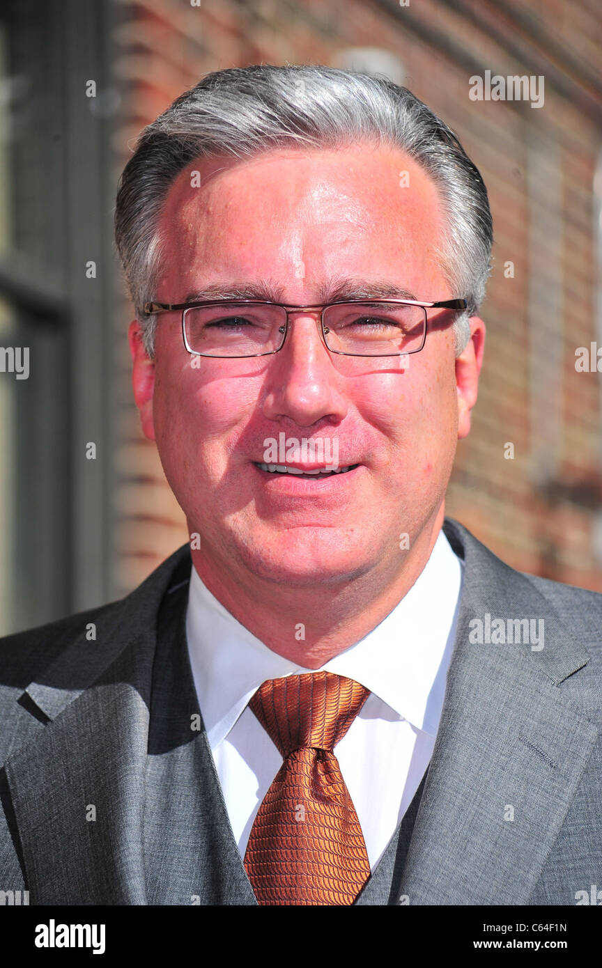 Keith Olbermann at talk show appearance for The Late Show with David ...