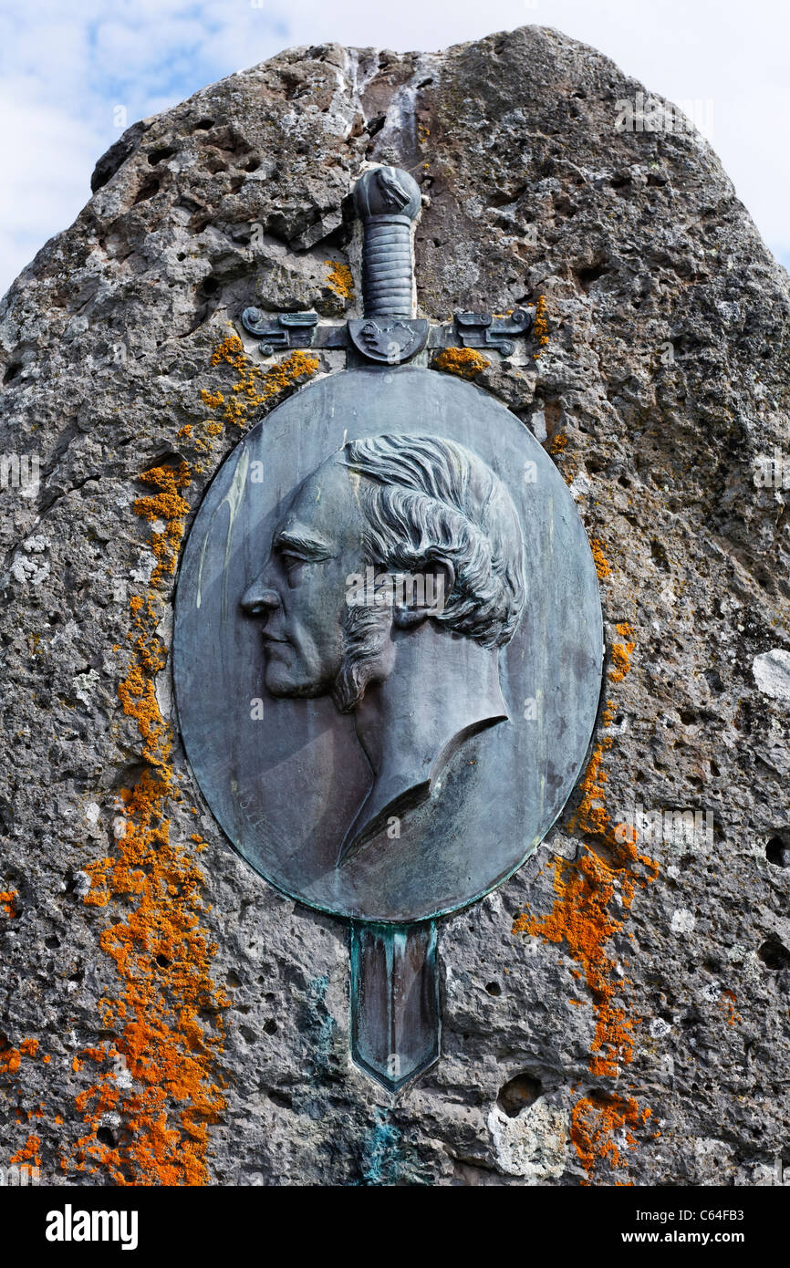 Bust of Jon Sigurdsson at Hrafnseyri, West Fjords, Iceland Stock Photo ...