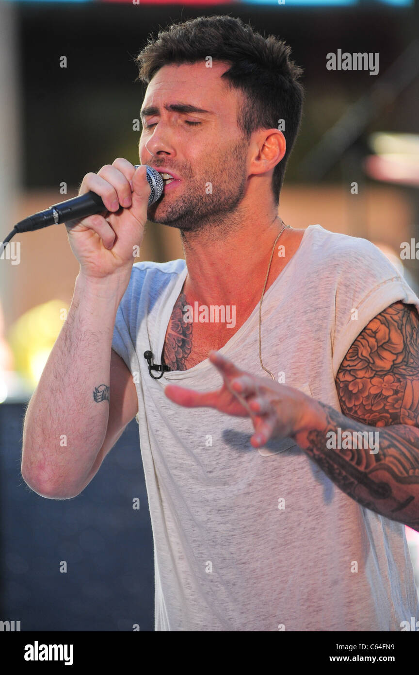 Adam Levine on stage for NBC Today Show Concert with Maroon 5 ...