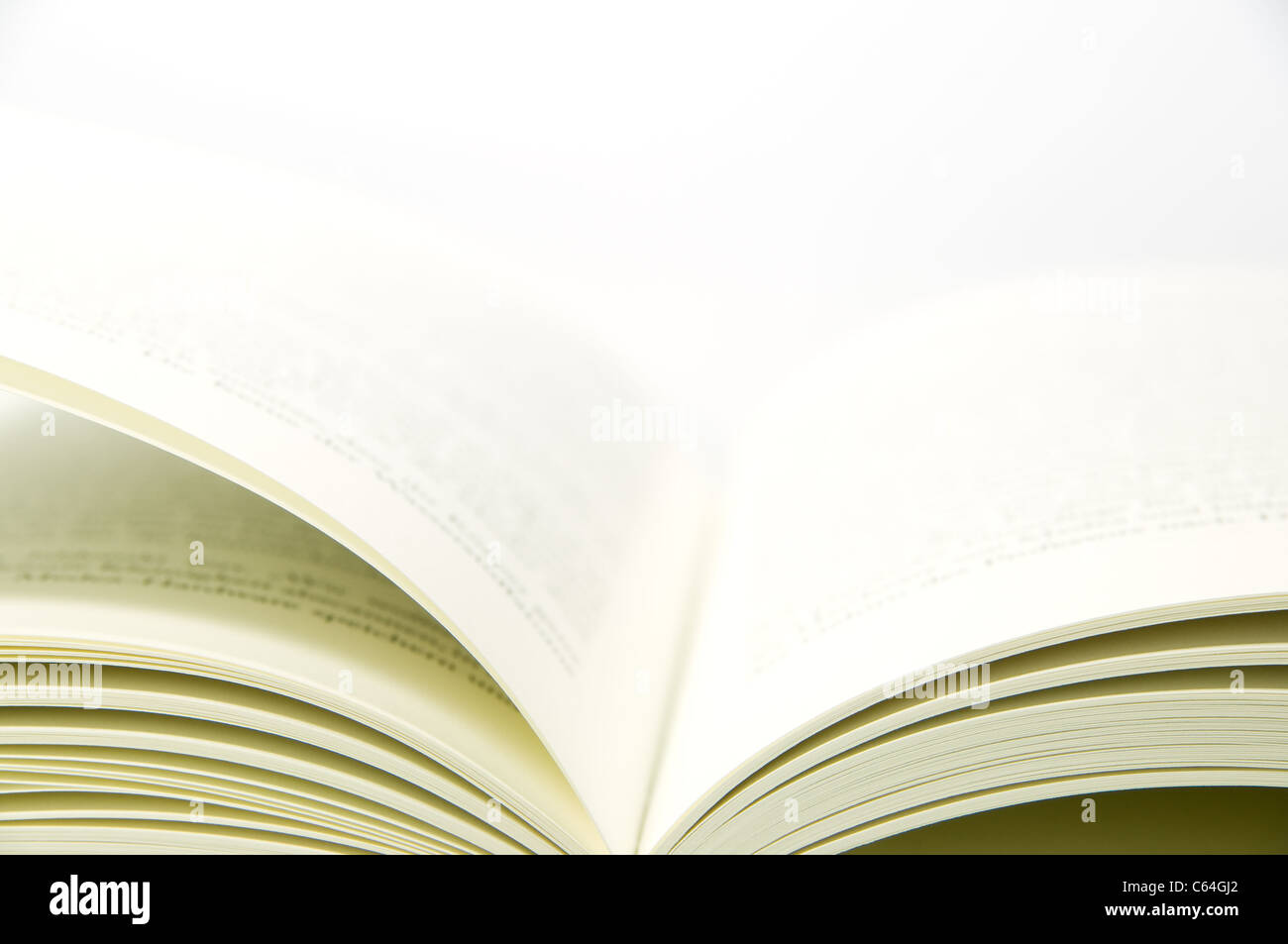 open book, detail shot of pages Stock Photo - Alamy