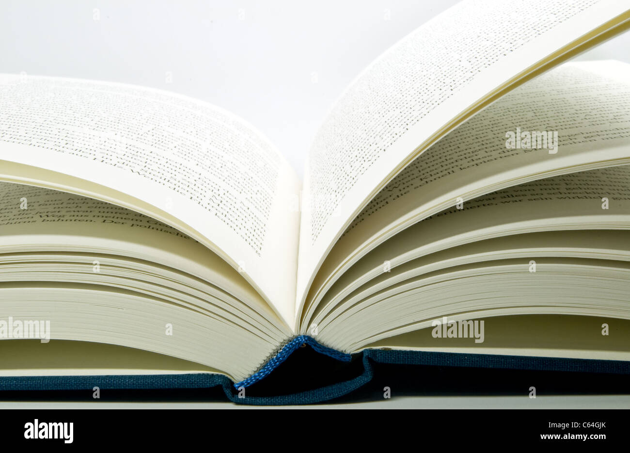 open book, detail shot of pages Stock Photo - Alamy
