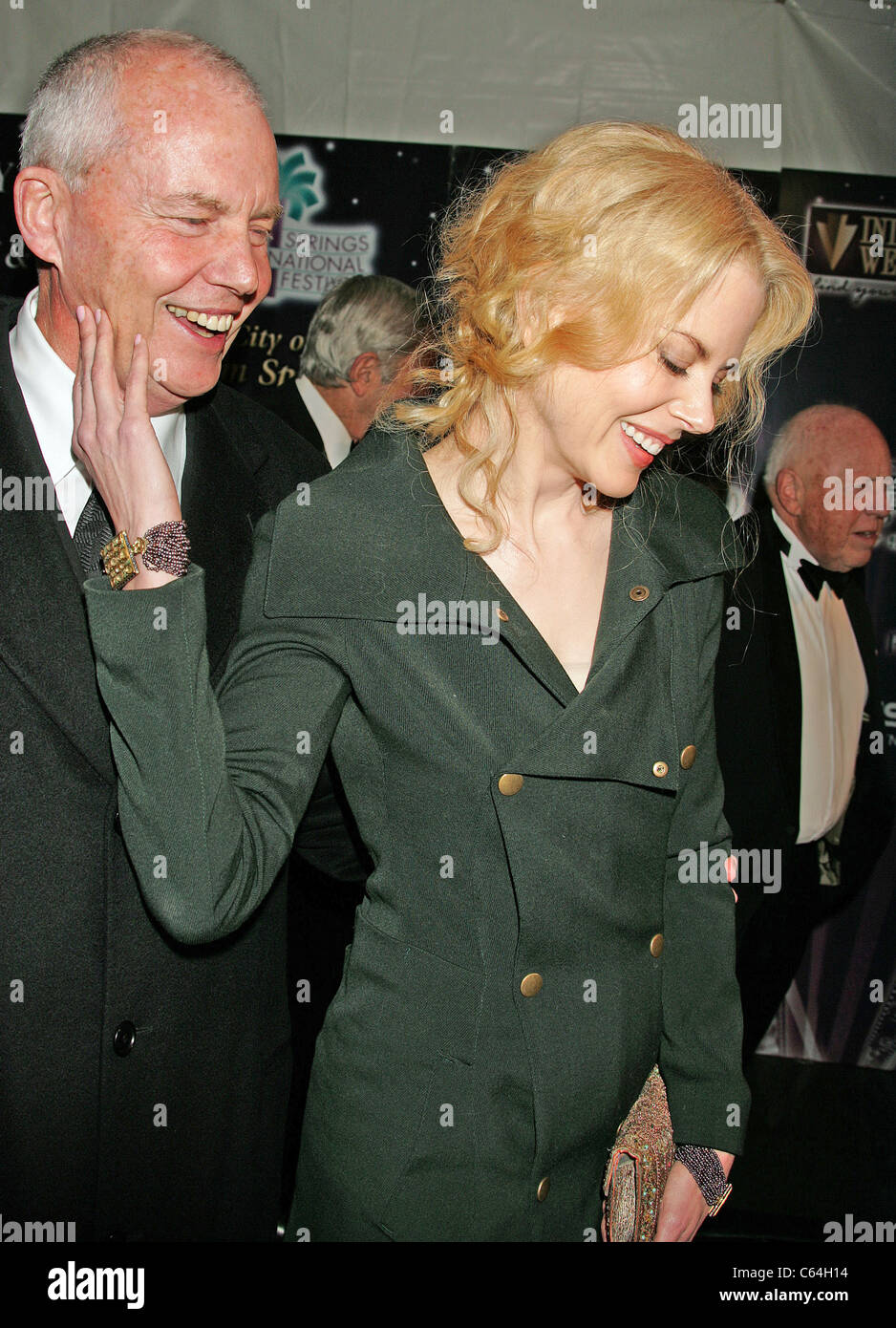 NICOLE KIDMAN Australian film actress with her father in January 2005 ...