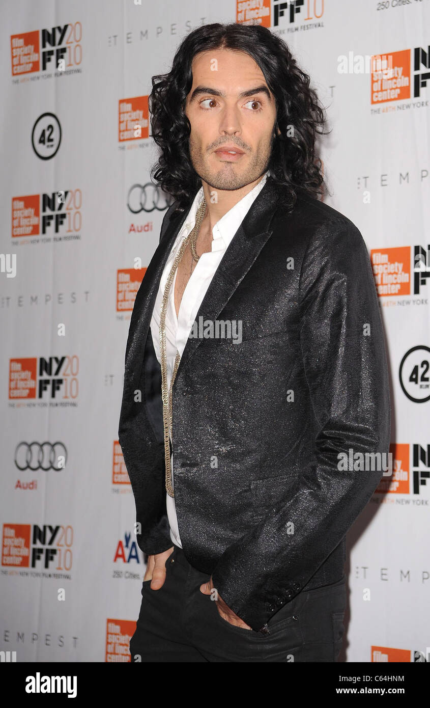 Russell Brand at arrivals for 48th New York Film Festival Centerpiece ...