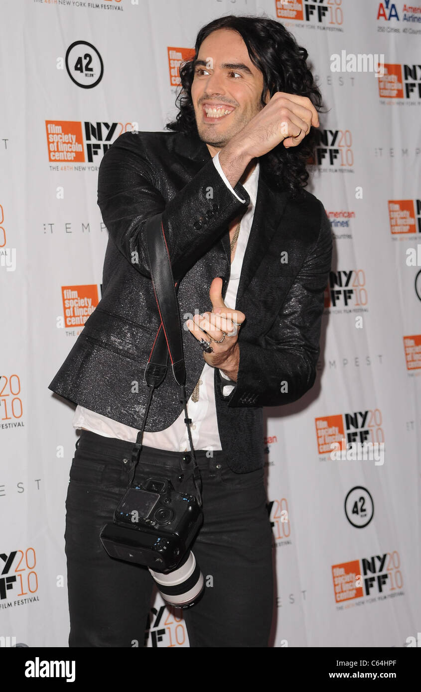 Russell Brand at arrivals for 48th New York Film Festival Centerpiece ...