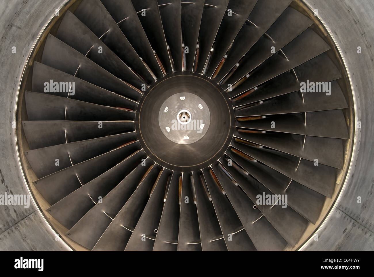 Inside jet turbine engine hi-res stock photography and images - Alamy