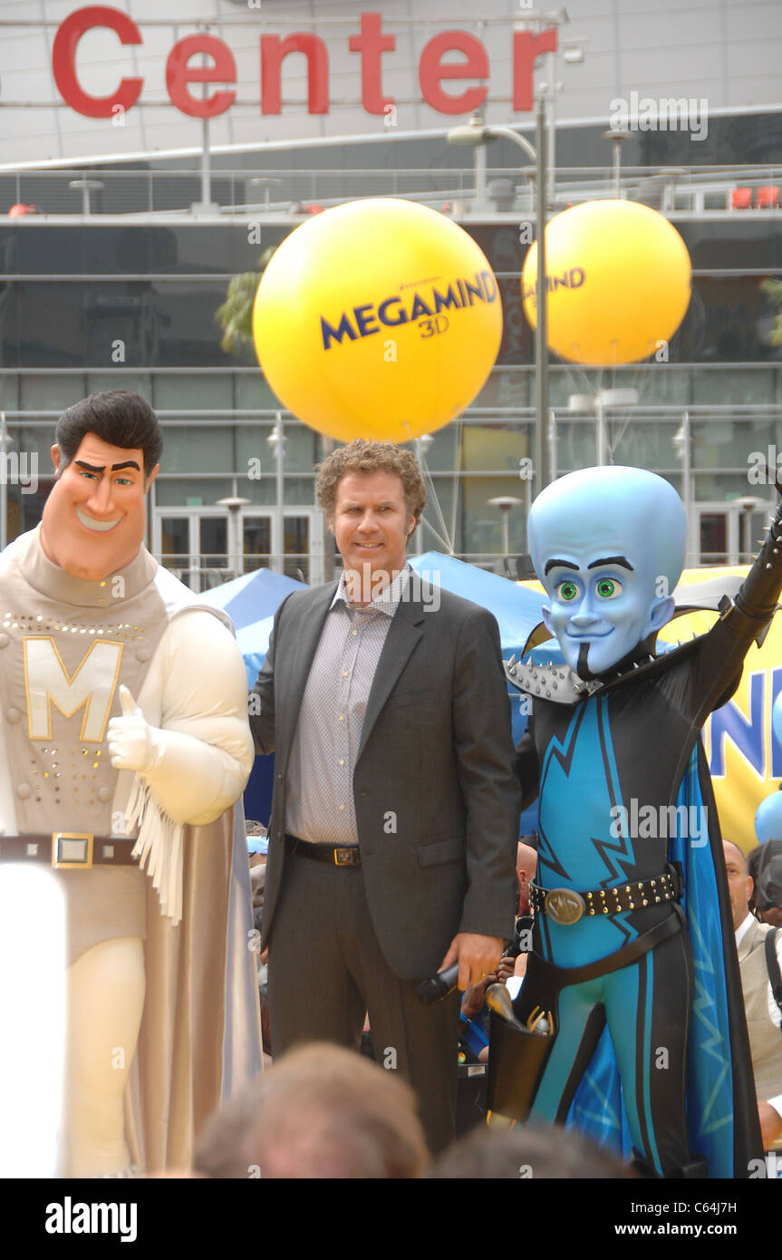 Metro Man, Will Ferrell, Megamind at a public appearance for DreamWorks ...