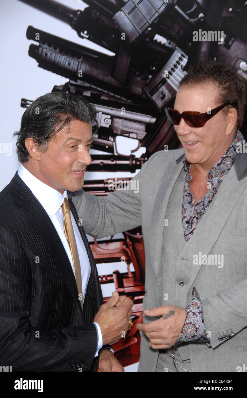 Salvester Stalone And Mickey Rourke