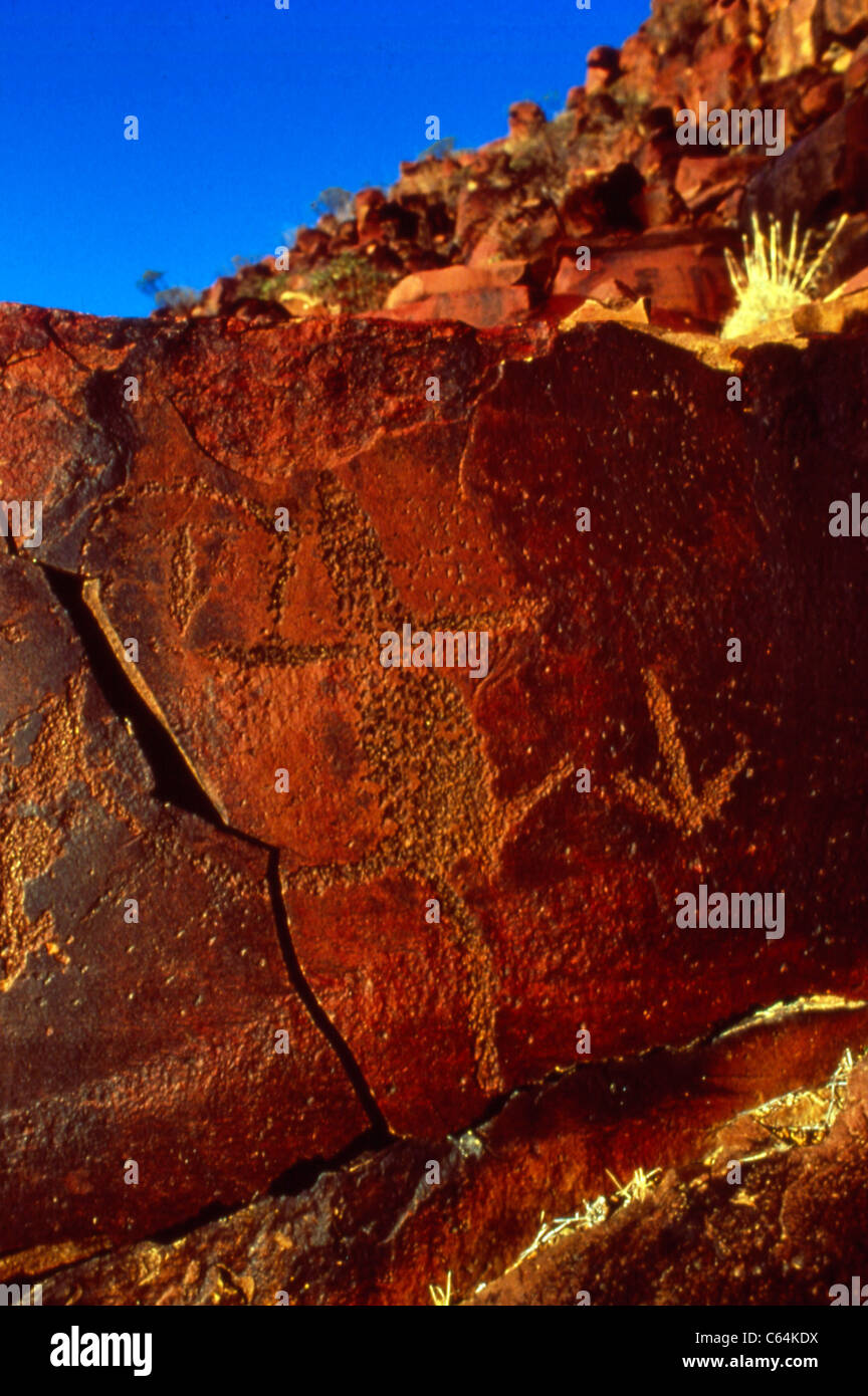 Aboriginal Rock Art Cave Painting Australian Australia Ancient Stock ...
