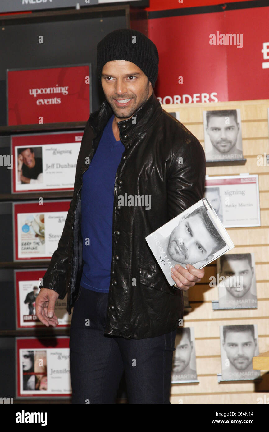 Ricky Martin at a public appearance for Ricky Martin Book Signing For ...