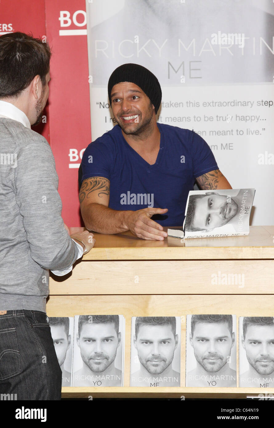 Ricky Martin at a public appearance for Ricky Martin Book Signing For ...