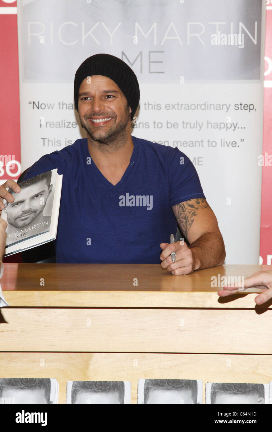 Ricky Martin at a public appearance for Ricky Martin Book Signing For ...